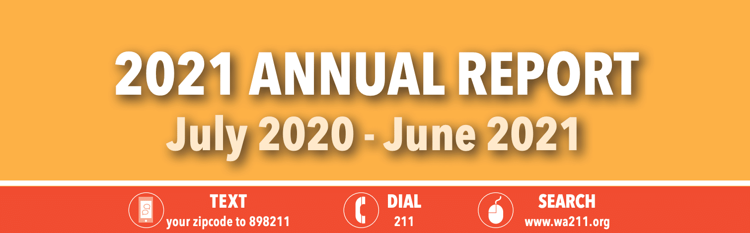 2021 Annual Report - Another record breaking year for Washington 211 ...